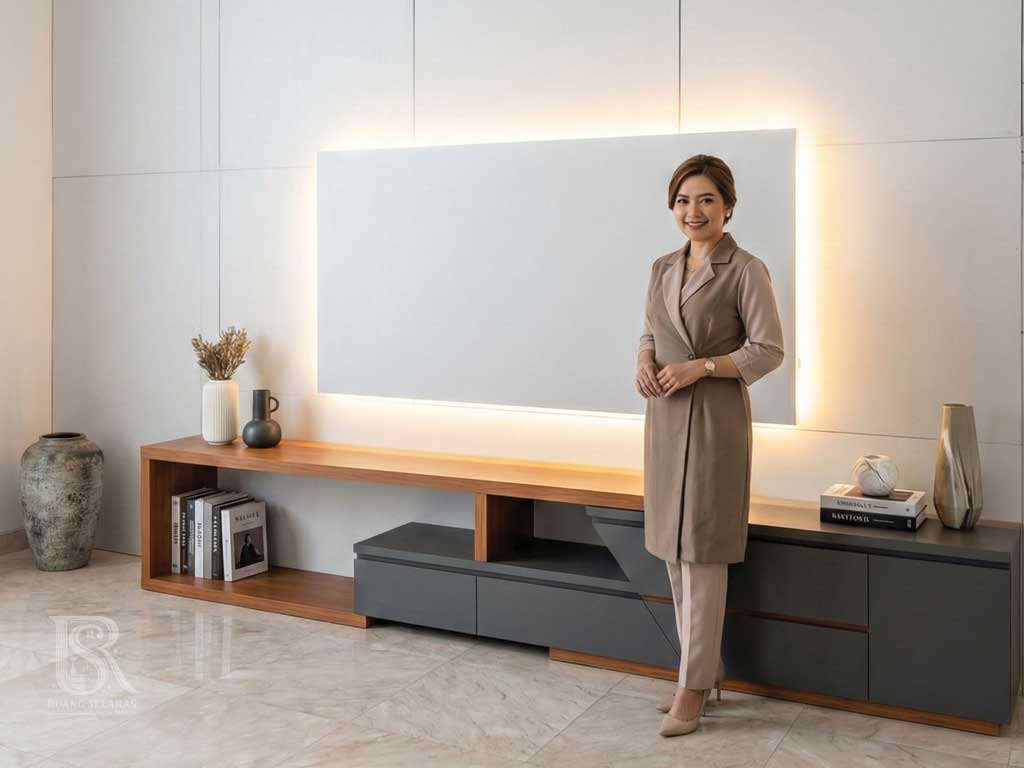 Backdrop TV Fluted Panel 2026: Material, Harga & Terpopuler